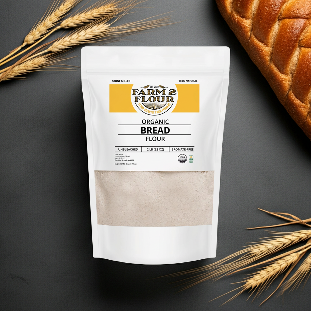 Organic Bread Flour | Pure & Freshly Stone-Milled – Farm2Flour