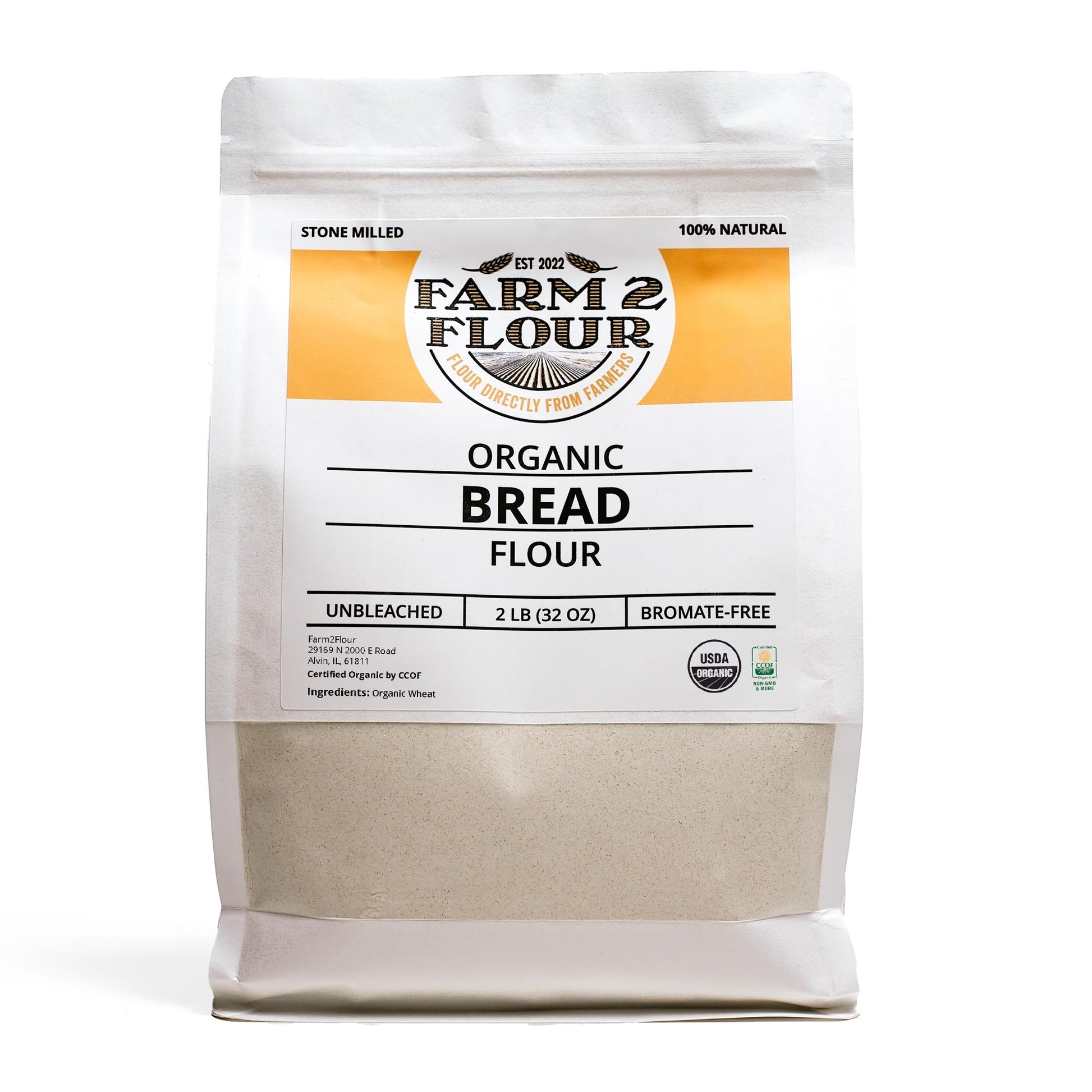 Organic Bread Flour – Farm2Flour