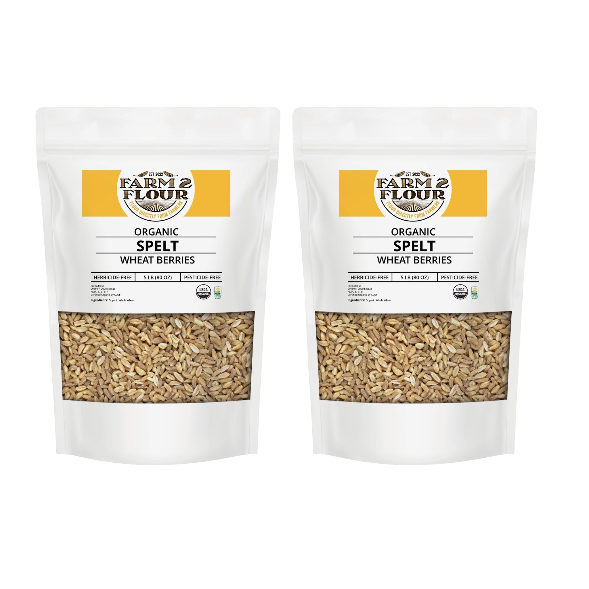 Organic Spelt Wheat Berries – Farm2Flour