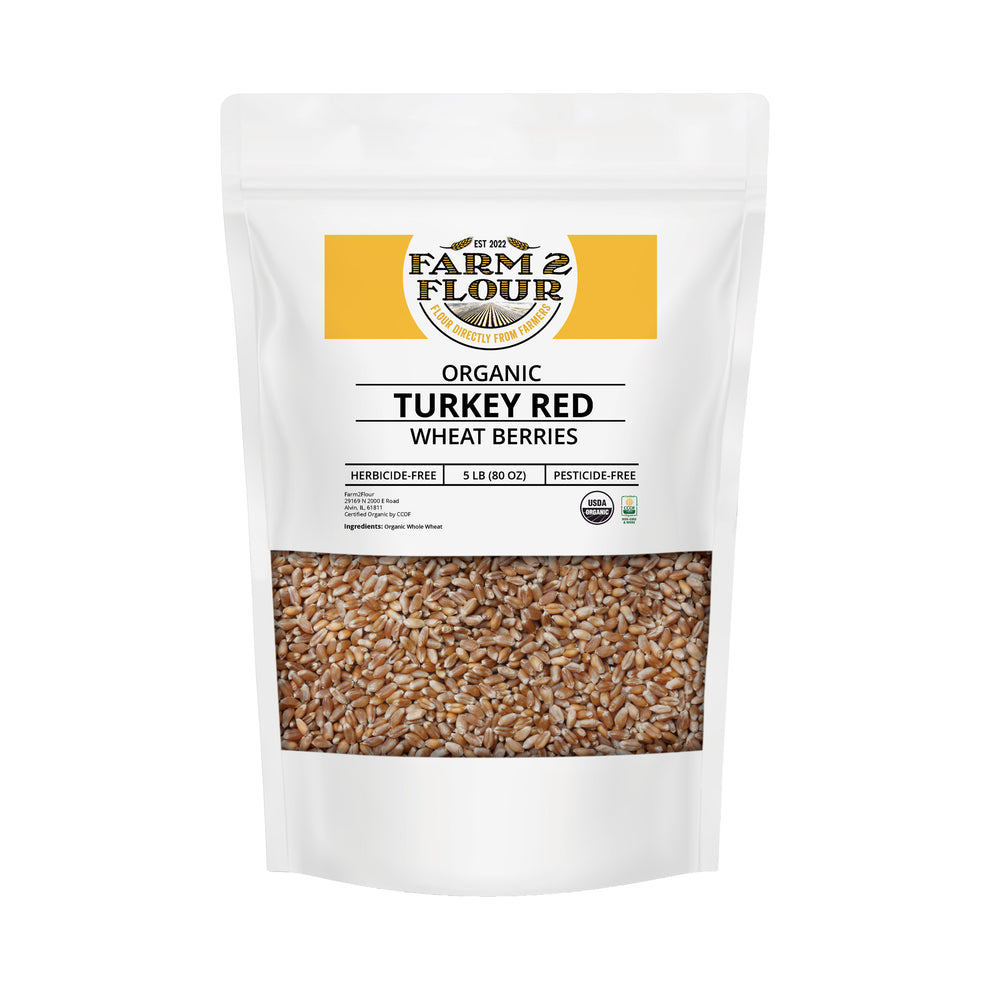 Organic Turkey Red Wheat Berries – Farm2Flour